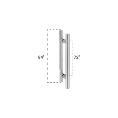 LH72X72BS Ladder Handle 72"X72" in Brushed Finish