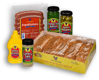 Chicago Style Hot Dog Kit 16 PACK Vienna Bef