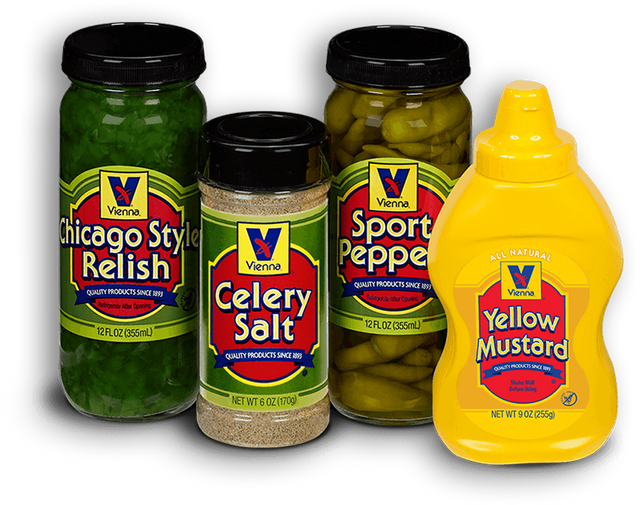 Chicago Style Hot Dog Kit 16 PACK Vienna Bef