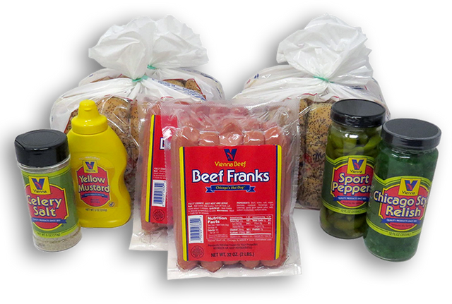 Skinless Hot Dog Party Pack - Vienna Beef