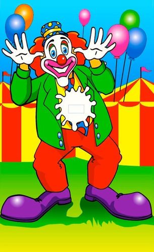 Canvas Dunk Tank Clown