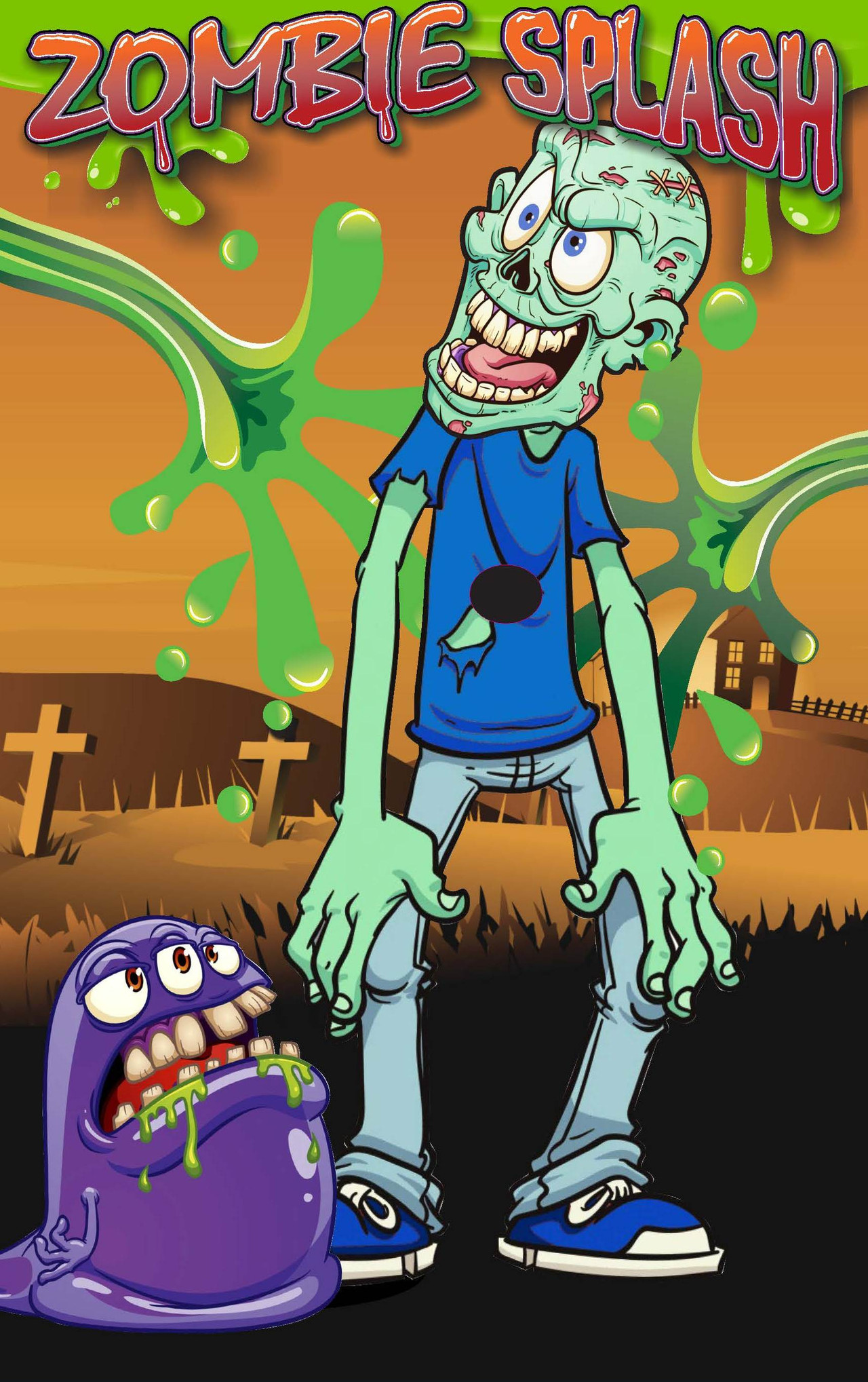 Canvas Dunk Tank Zombie Splash