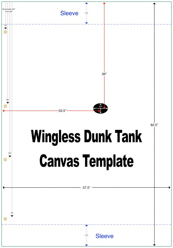 Canvas Dunk Tank, Custom