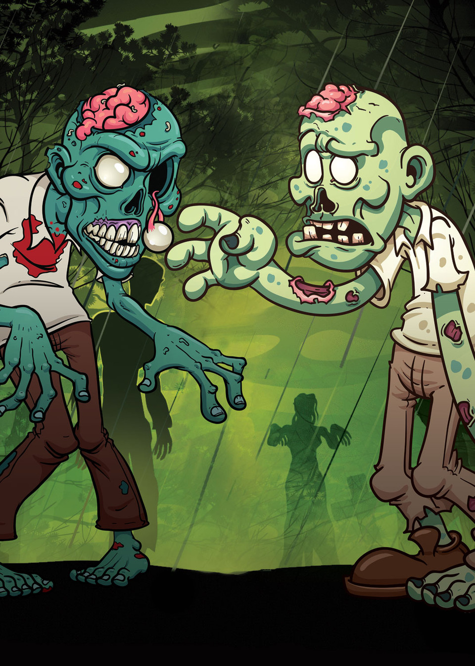 Selfie Booth Backdrop, Zombie
