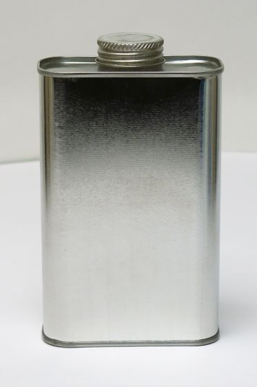 1 PINT F-STYLE OBLONG METAL CAN WITH SCREW TOP - 1 1/4 INCH ALPHA