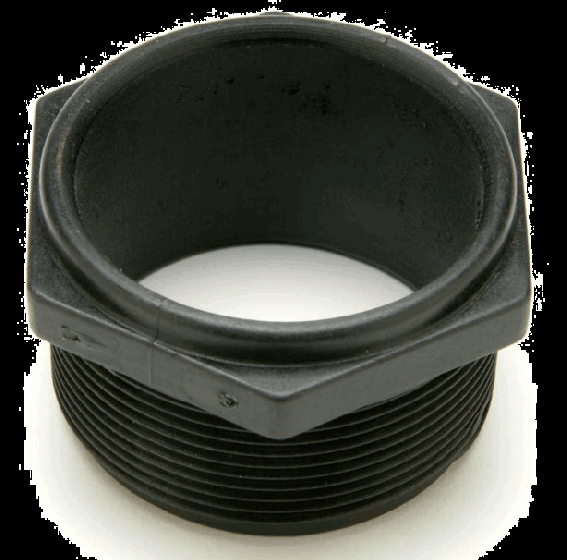 2 Inch NPS Polypropylene Bung Adapter - PFP, PFS, PFV Series