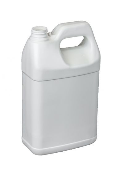 1 GALLON F STYLE WHITE HDPE BOTTLE