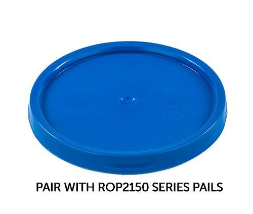 RIGHTPAIL 5 GALLON TEAR TAB PLASTIC PAIL LID – BLUE