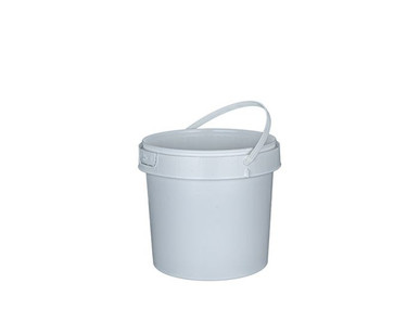 1 GALLON ROUND PLASTIC CONTAINER - HANDLE - IPL COMMERCIAL SERIES