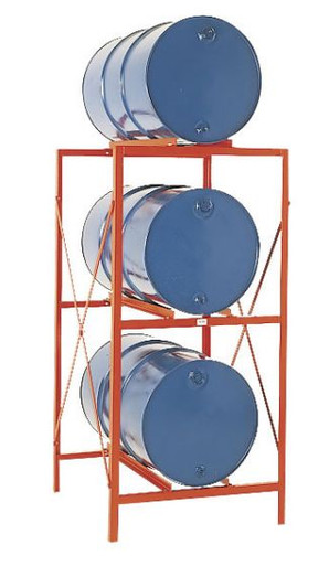 PERMANENT STORAGE RACK 3 DRUMS HORIZONTAL STORAGE