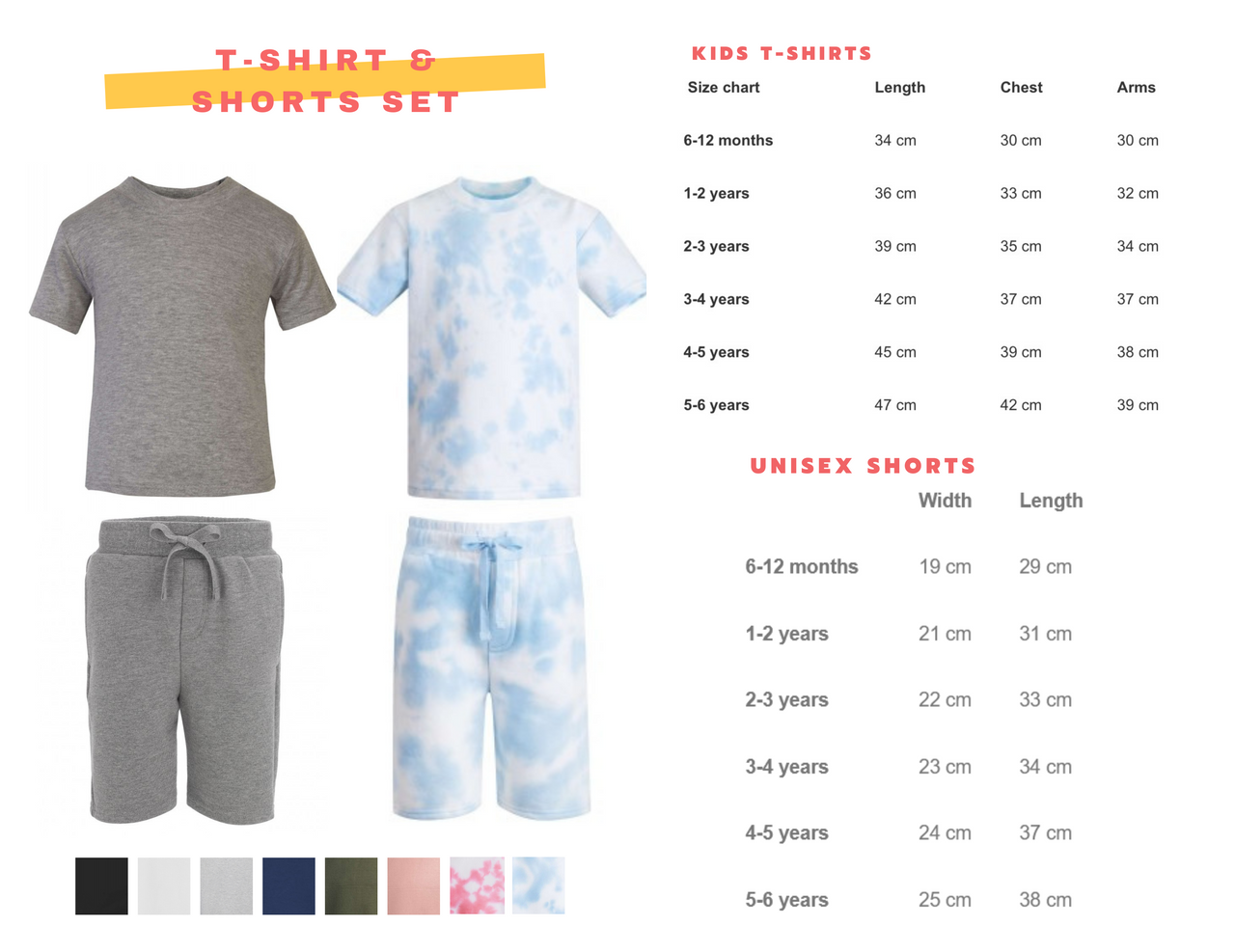 Design Your Own T-Shirt And Shorts Set (Kids) | Customisably