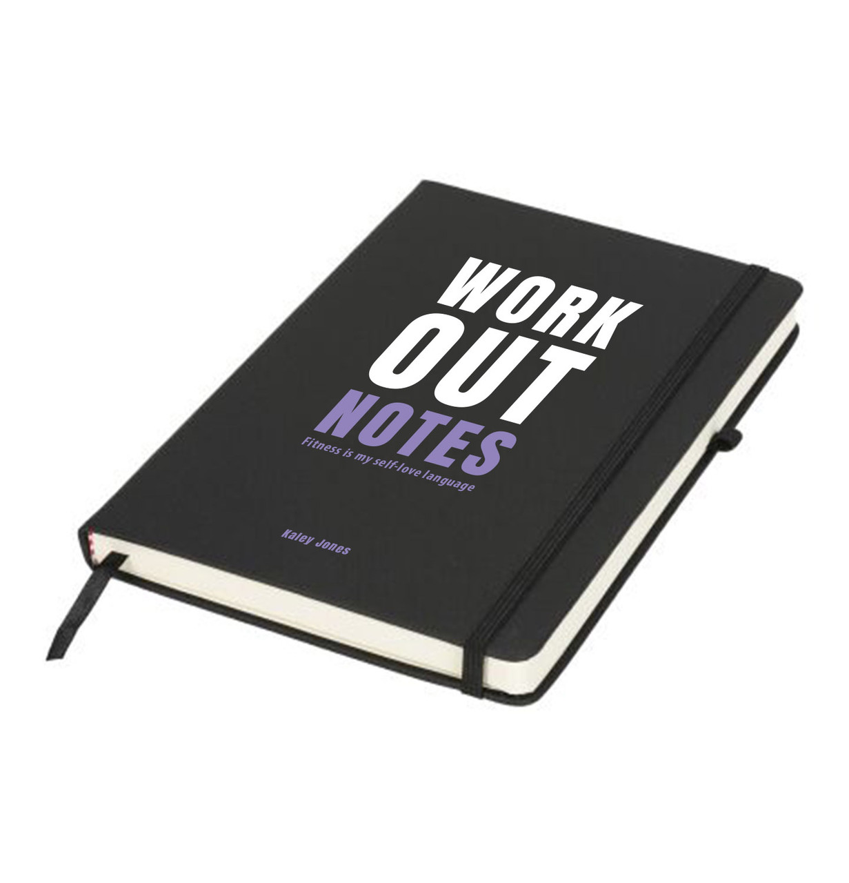 Personalised WORKOUT Notes: Fitness is My Love Language A5 Notebook ...