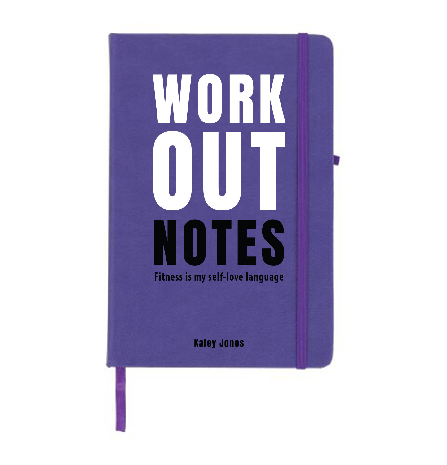 Personalised WORKOUT Notes: Fitness is My Love Language A5 Notebook ...