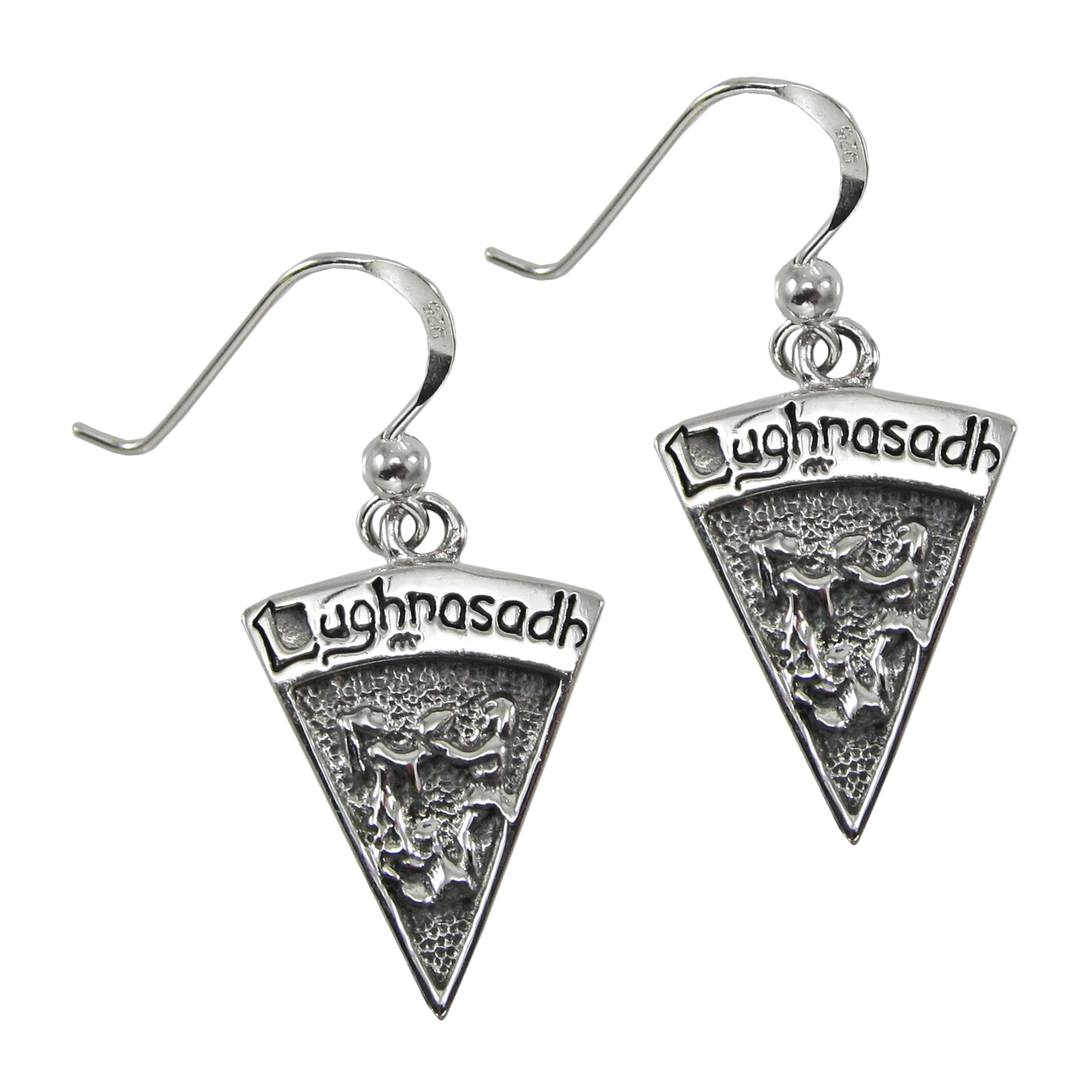 Sterling Silver Lughnasadh Wiccan Holiday Sabbat Dangle Earrings Jewelry