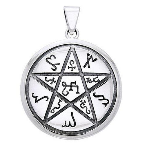 Sterling Silver Earth Pentacle Pendant - Moonlight Mysteries Wholesale
