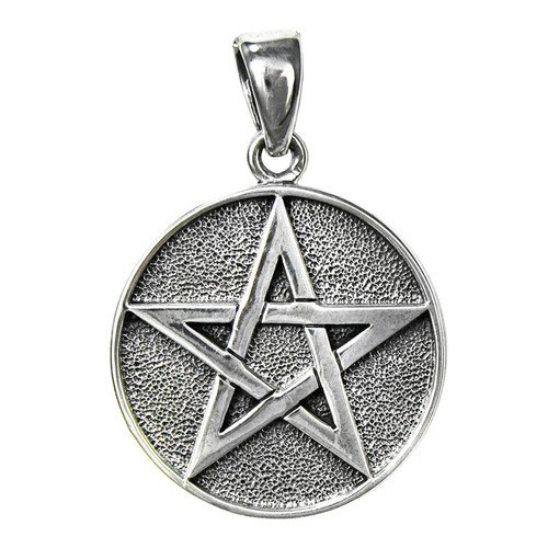 Sterling Silver Double Sided Yin Yang Pentacle Pendant - Moonlight ...