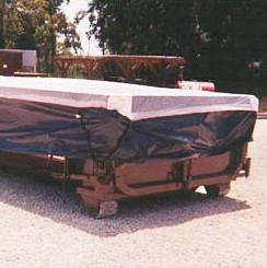 Drawstring Roll Off Tarps (Rain Cap Covers) - DumpsterLiners.com