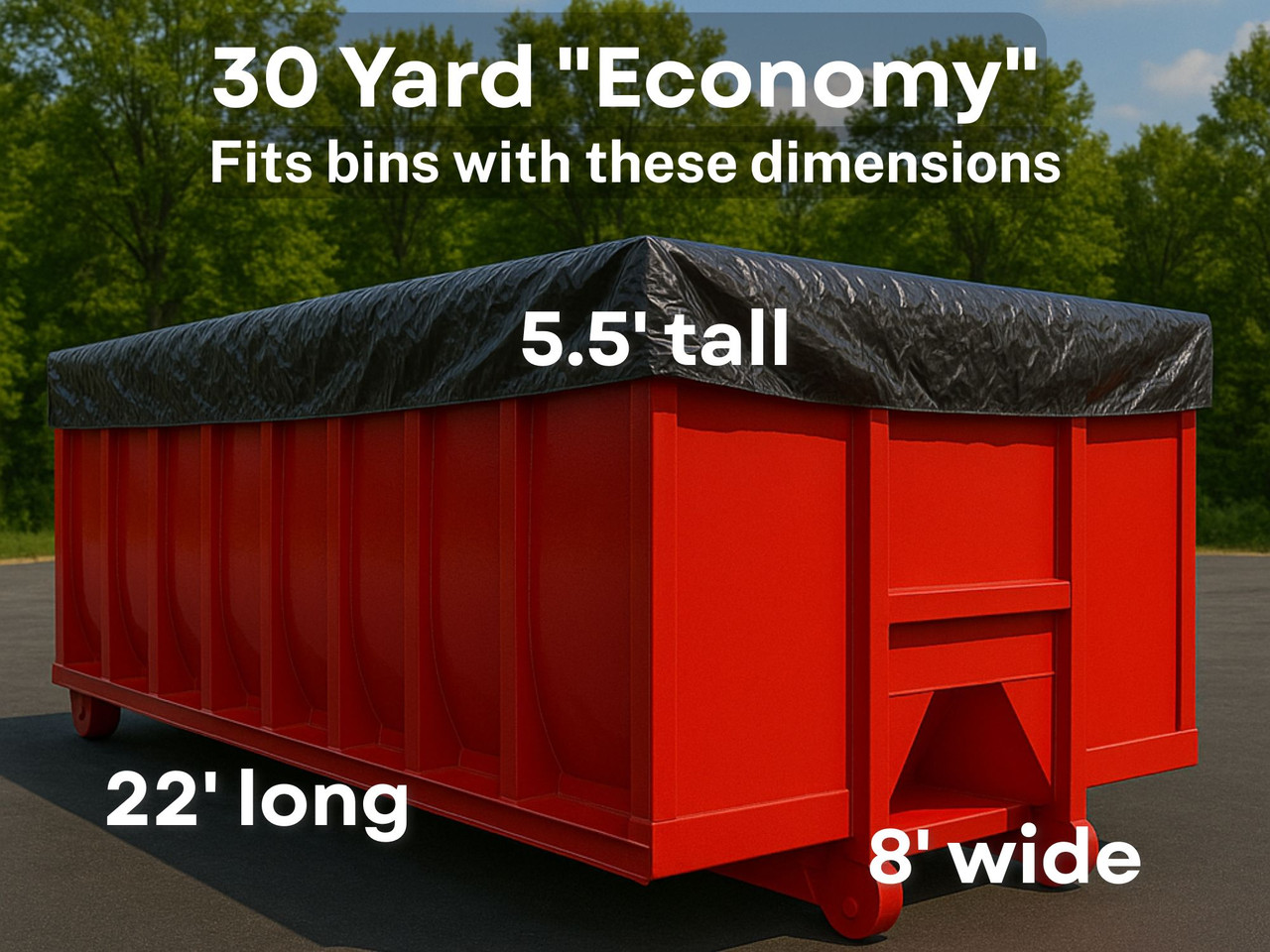 Roll Off Dumpster Liners - DumpsterLiners.com
