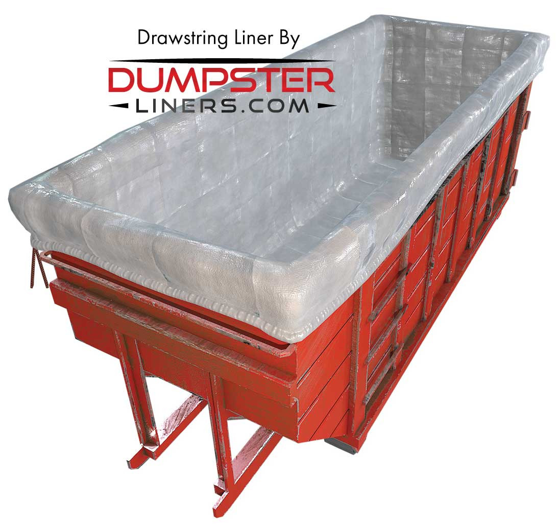 Drawstring Dumpster Liners - 30 Yard Container or Smaller