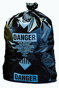 Hazardous Waste Bags - DumpsterLiners.com