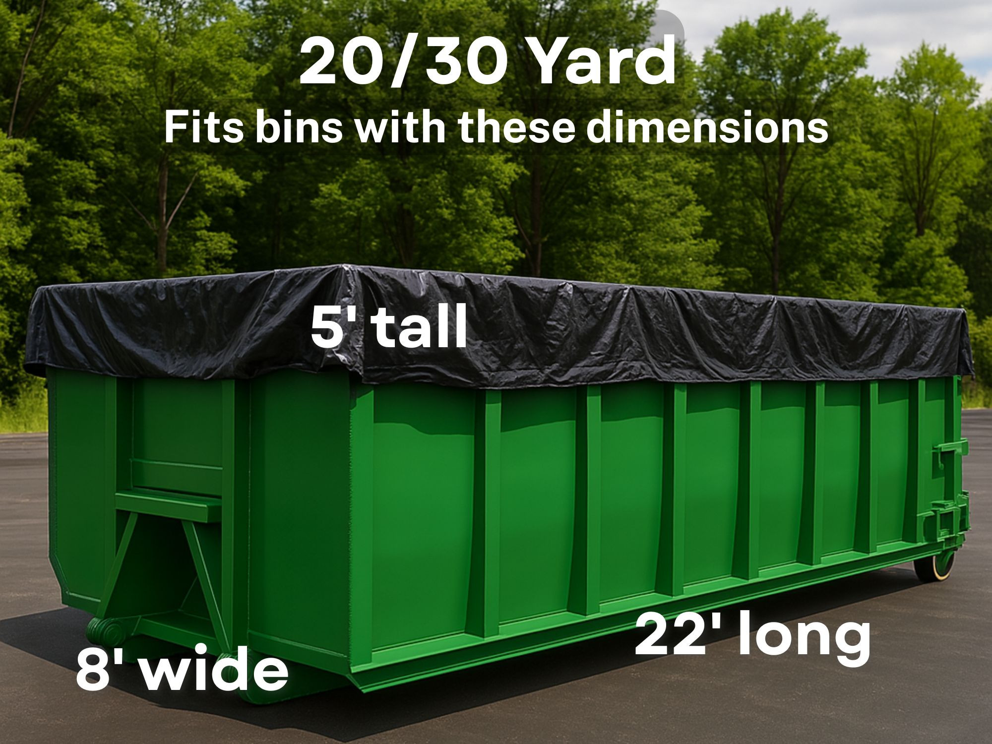 Roll Off Dumpster Liners - DumpsterLiners.com