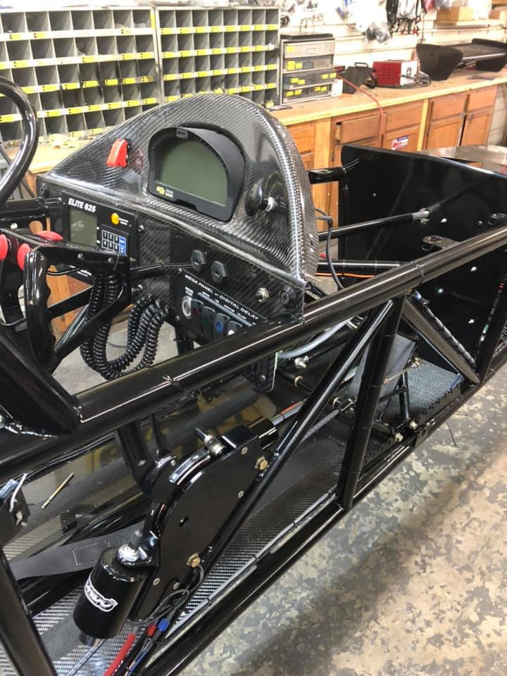 Carbon Fiber IQ3 Racepak Recessed Dash - Racecraft Chassis