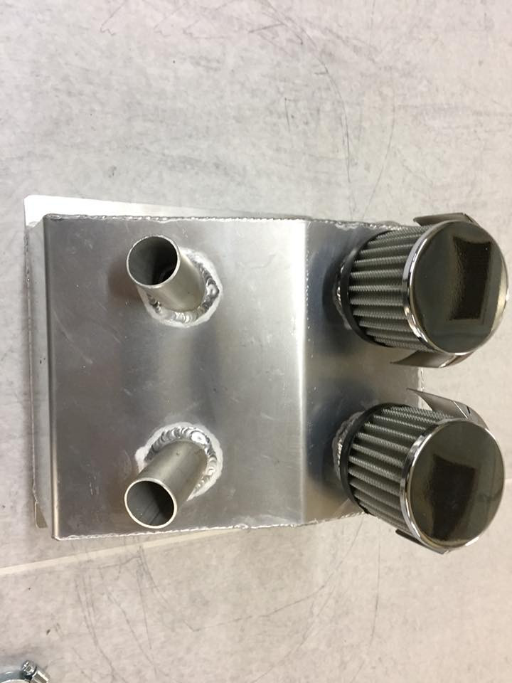 Racecraft Engine Supercharger Breather PUKE Tank, W/Filters, W/Baffles ...