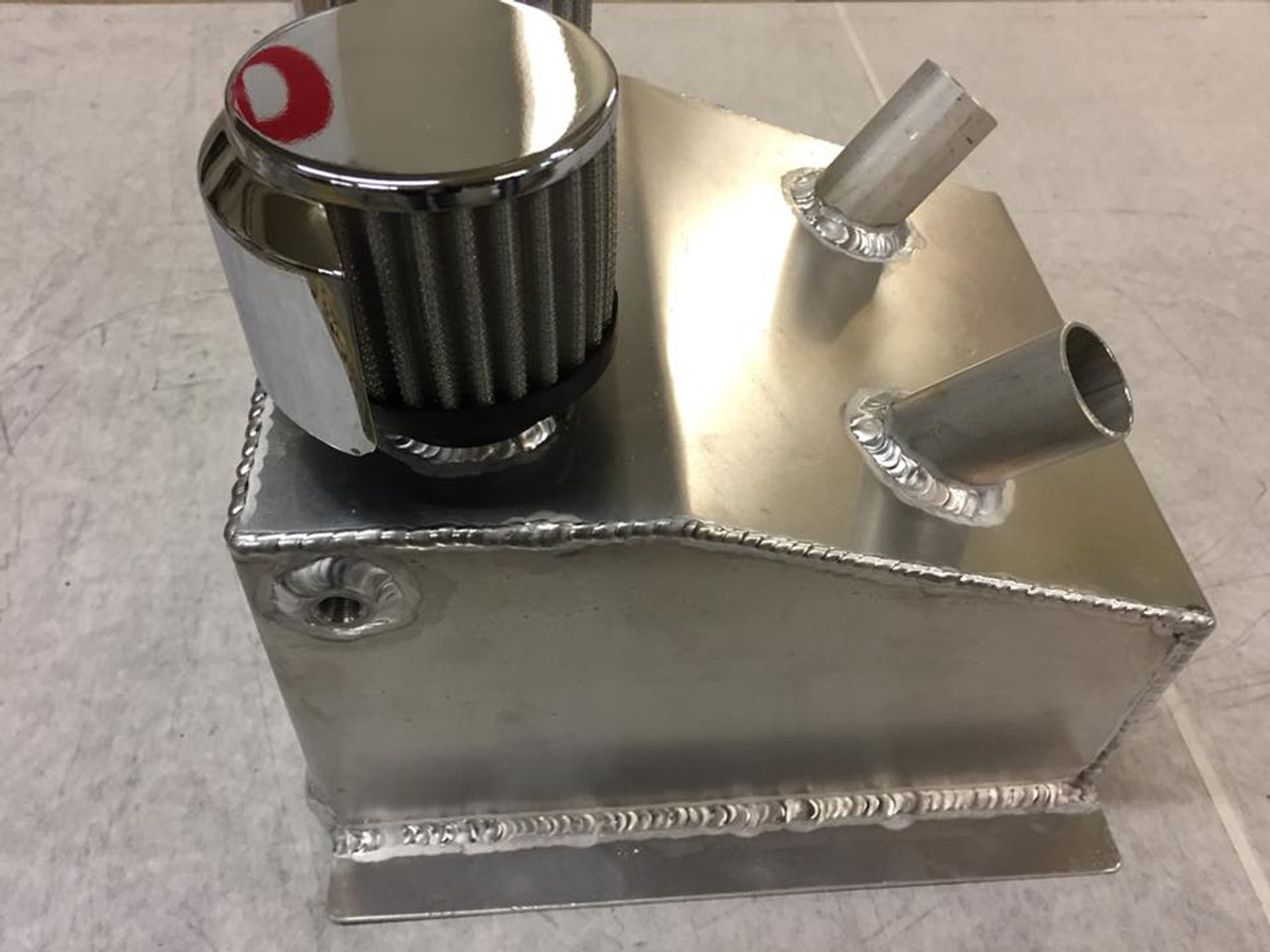 Racecraft Engine Supercharger Breather PUKE Tank, W/Filters, W/Baffles ...