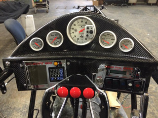 Carbon Fiber Contoured Gauge Dash - Racecraft Chassis