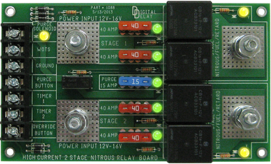 Digital Delay HIGH CURRENT 2-STAGE NITROUS RELAY BOARD Designed to ...