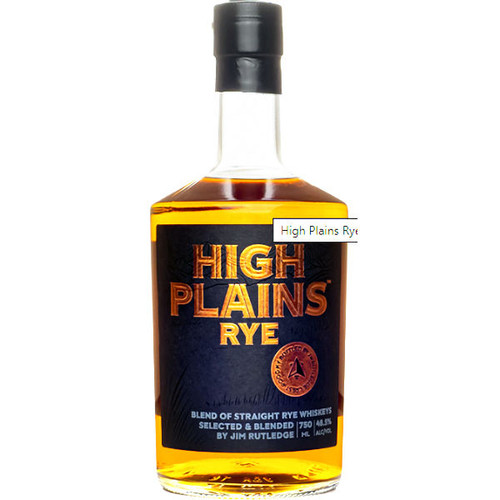 J.W. Rutledge High Plains Blend of Straight Rye Whiskey 750ml ...