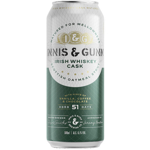 Innis & Gunn Irish Whiskey Cask Scottish Oatmeal Stout 16oz 4 Pack Cans ...