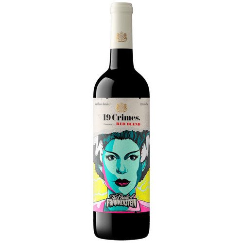 19 Crimes Halloween The Bride of Frankenstein Red Blend | NapaCabs Fine ...