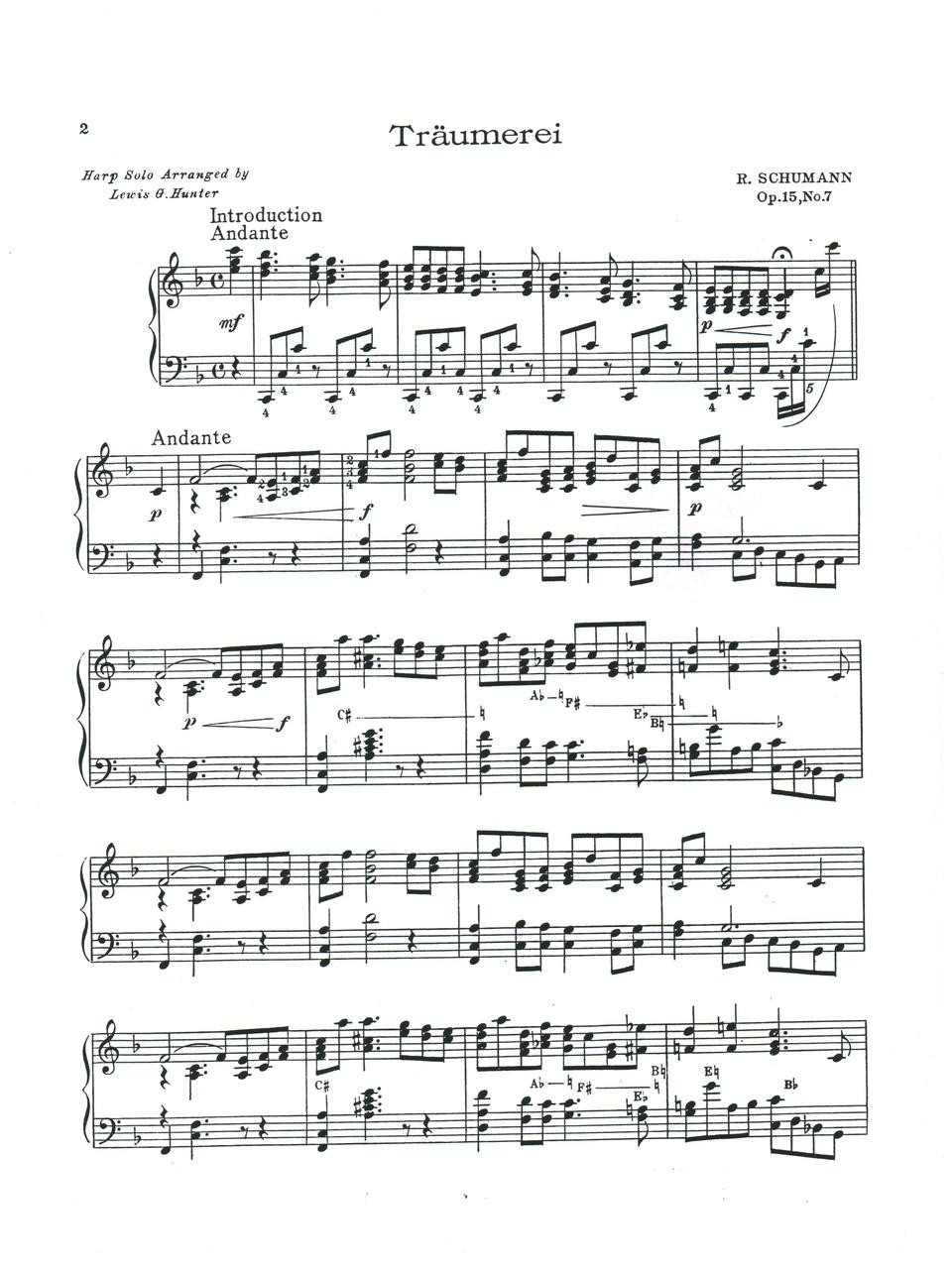 Schumann/Hunter: Traumerei - Vanderbilt Music Company