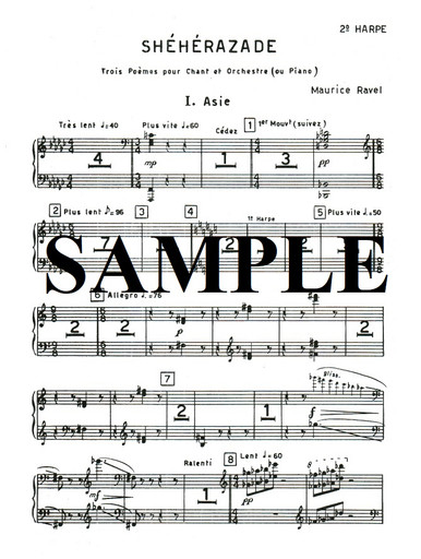 Ravel: Scheherazade (2nd Harp Part) - Vanderbilt Music Company