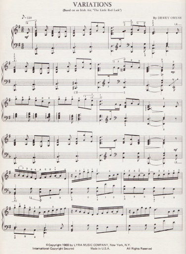 Owens: Variations on the Irish air "The Little Red Lark" - Vanderbilt ...