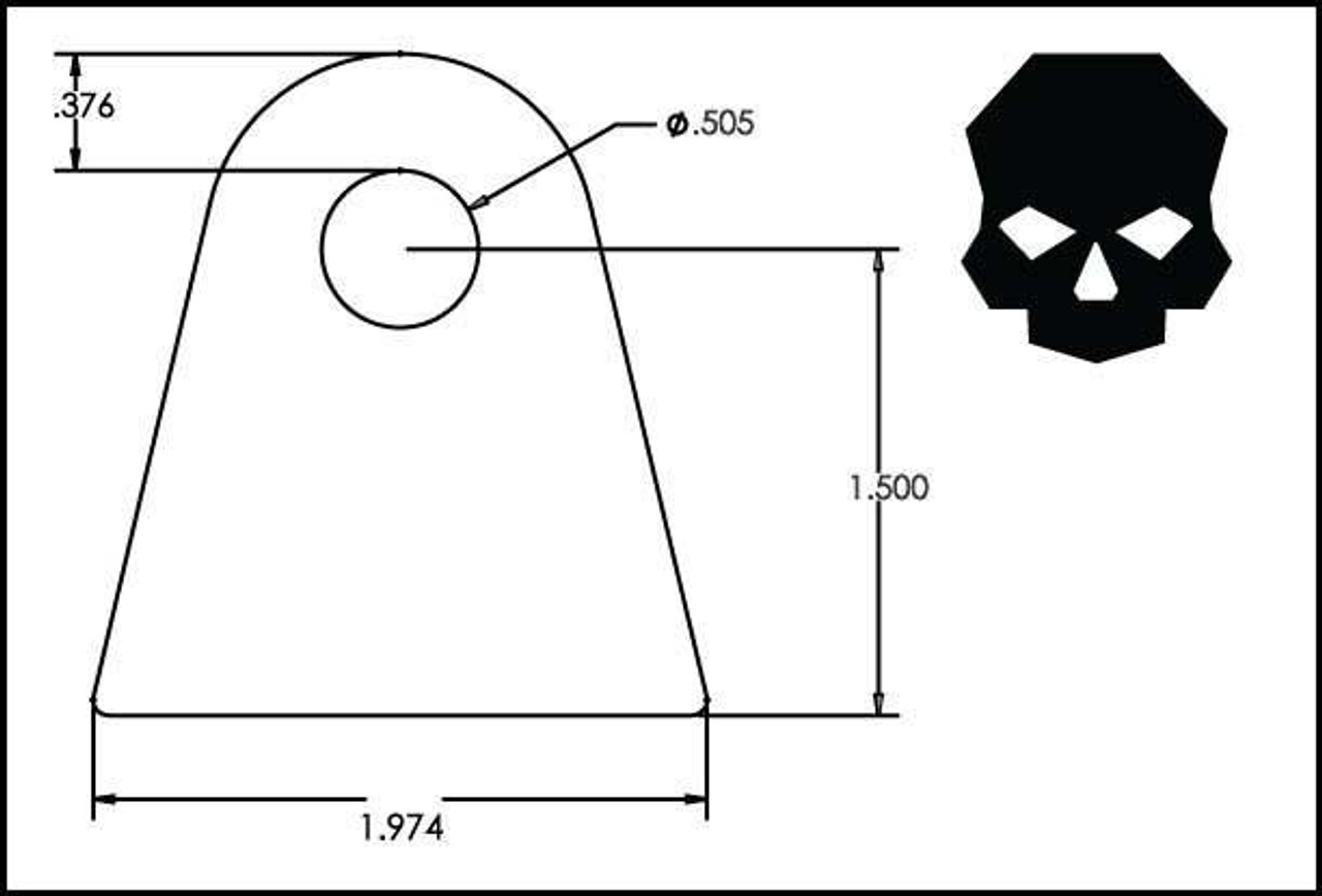 Axle Tube Shock Tabs (Flat Bottom) - Ballistic Fabrication Axle Tube Shock Tabs (Flat Bottom) - Ballistic Fabrication