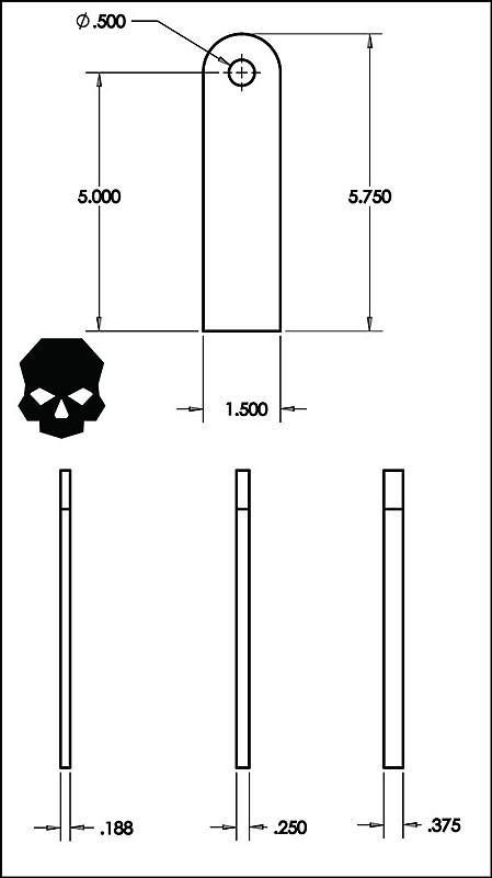 Universal Long Tab - Ballistic Fabrication