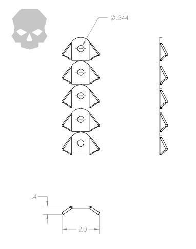 Small Trick Tabs (5-pack) - Ballistic Fabrication