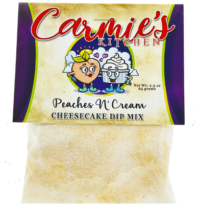 Peaches N Cream Cheesecake Dip Mix | All Natural | Carmie's Kitchen