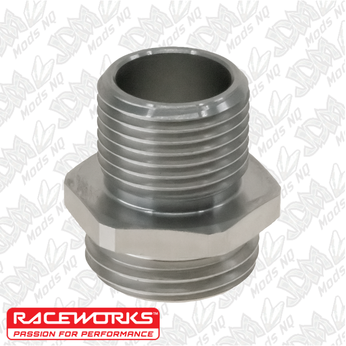 Raceworks Stainless Oil Filter Adaptor - Suits Raceworks ALY-225BK