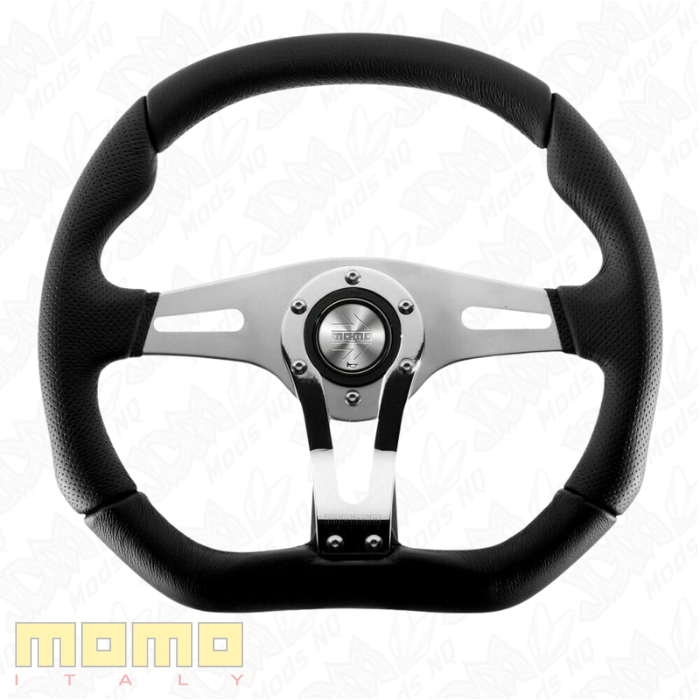 MOMO Trek R Black Leather 350mm Steering Wheel