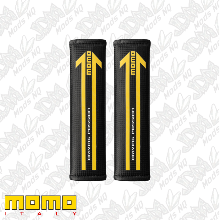 MOMO Carbon Seatbelt Pads Black Pair | Shop Now