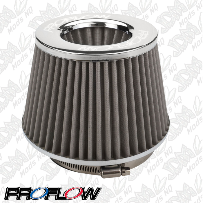 Proflow Air Filter Pod Stainless 100mm High 76mm (3in.) Neck