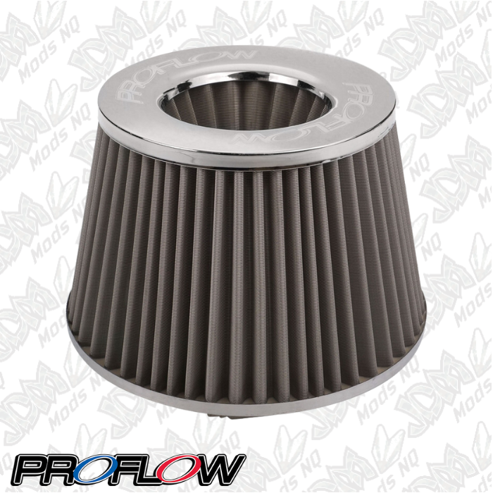 Proflow Air Filter Pod Stainless 100mm High 76mm (3in) Neck