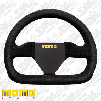 MOMO MOD.12 Black Suede Steering Wheels - Shop Now