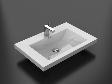 Alma 30 inch Integrated White Sink - ALMA PREMIUM VANITIES