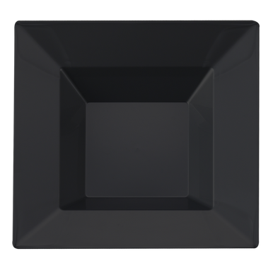 5oz. Black Yoshi Square Plastic Bowl | apartysource.com