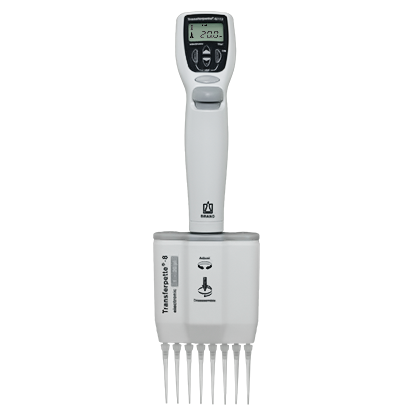 Brandtech Transferpette 1-20uL 8 Channel Electronic Pipette