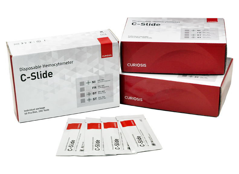 Curiosis -C-slide Disposable Hemocytometer (Neubauer Improved) 50 slide ...